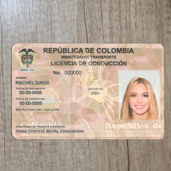 Editable Columbia DL Template | High-Quality PSD Mock