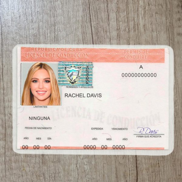 Editable Cuba Driver License Template | 2025 File