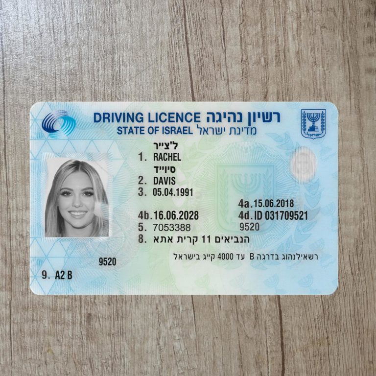Realistic Israel DL Template – Editable File Format