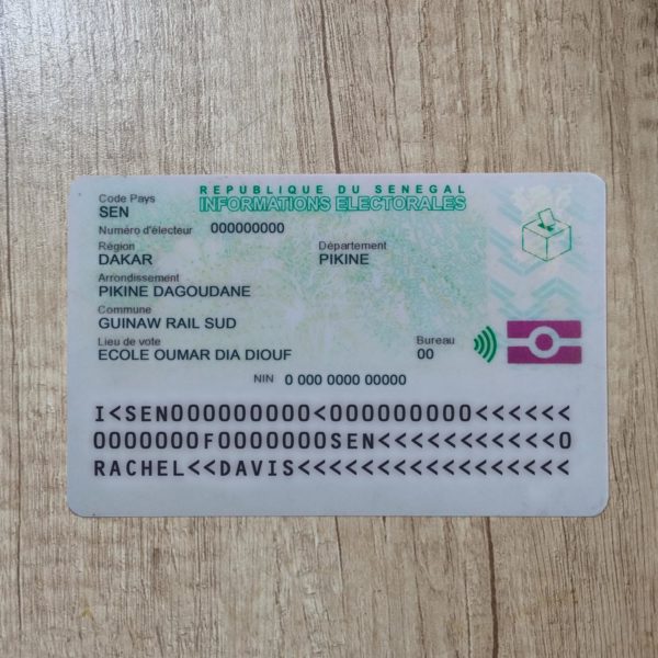 Senegal Editable ID Card Template | Print-Ready Design