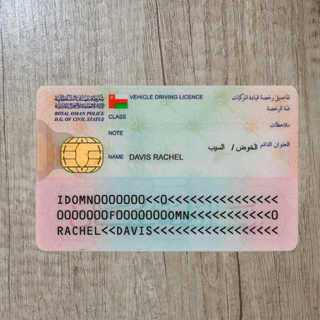 Oman ID Card PSD Template | Editable 2025 Edition
