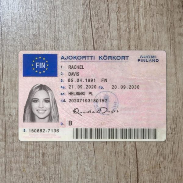 Editable Finland Driver License PSD – Ready to Print