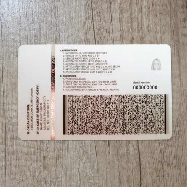 Editable Philippines Driver License Template | 2025 PSD