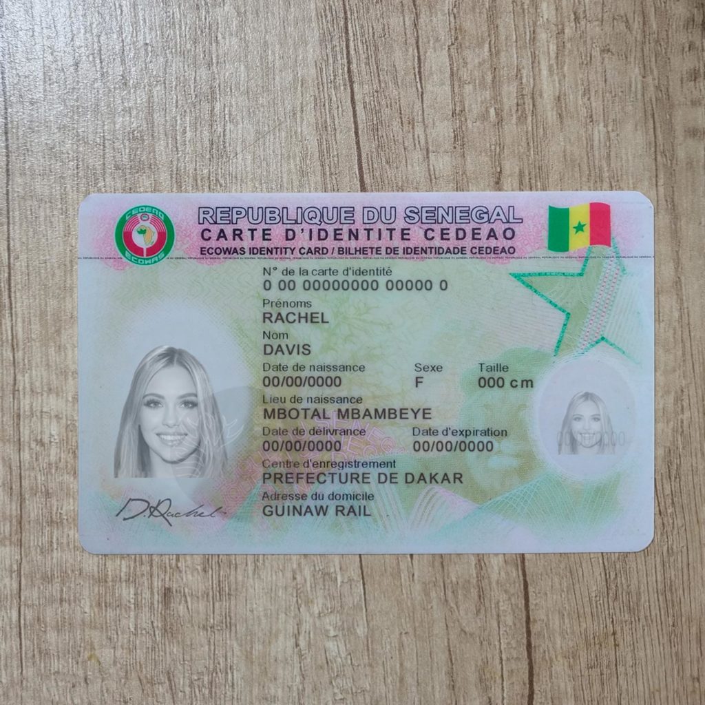 Senegal Editable ID Card Template | Print-Ready Design