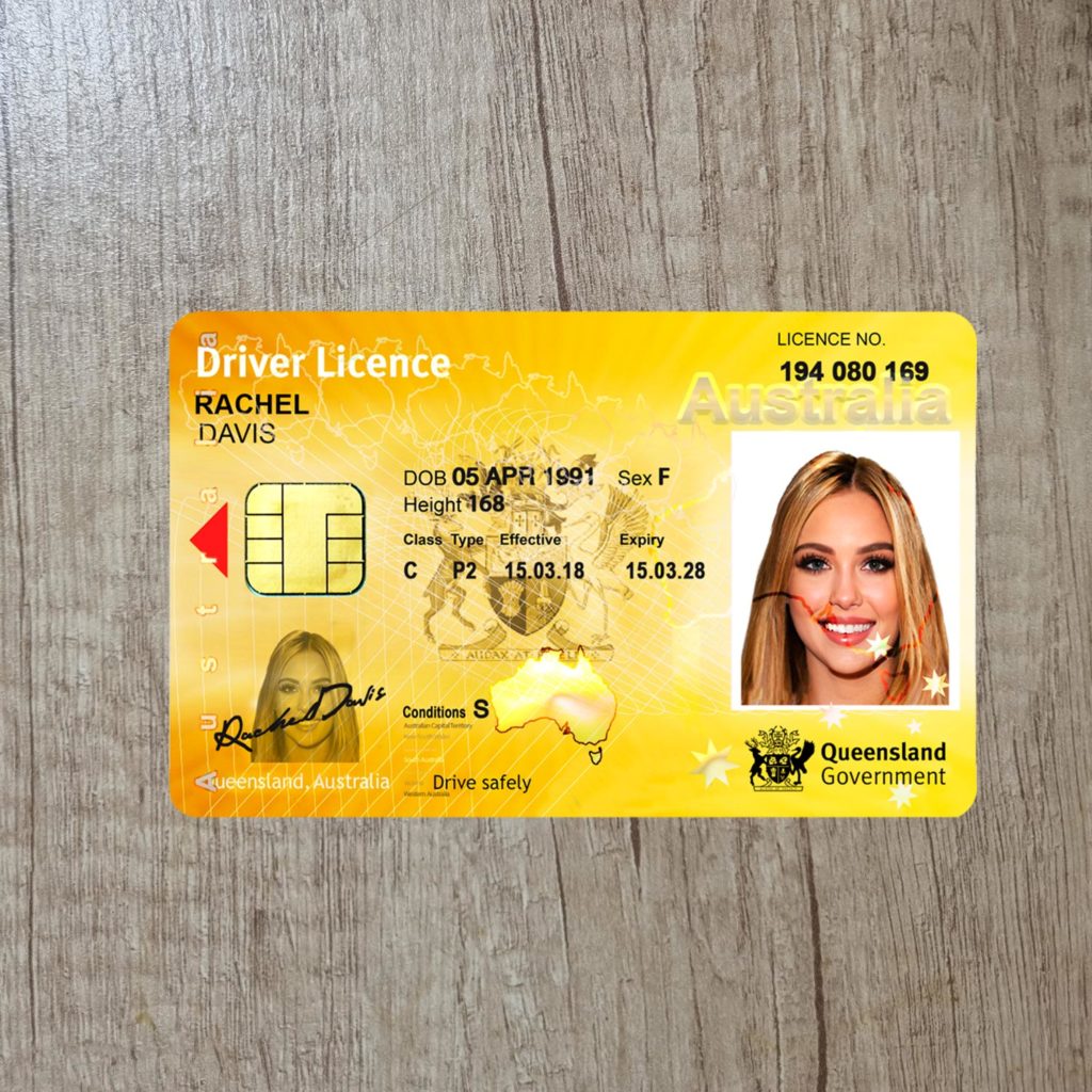 Australia Queensland DL Template – Editable Photoshop Version
