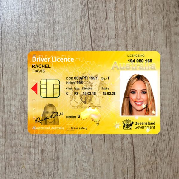 Australia Queensland DL Template – Editable Photoshop Version