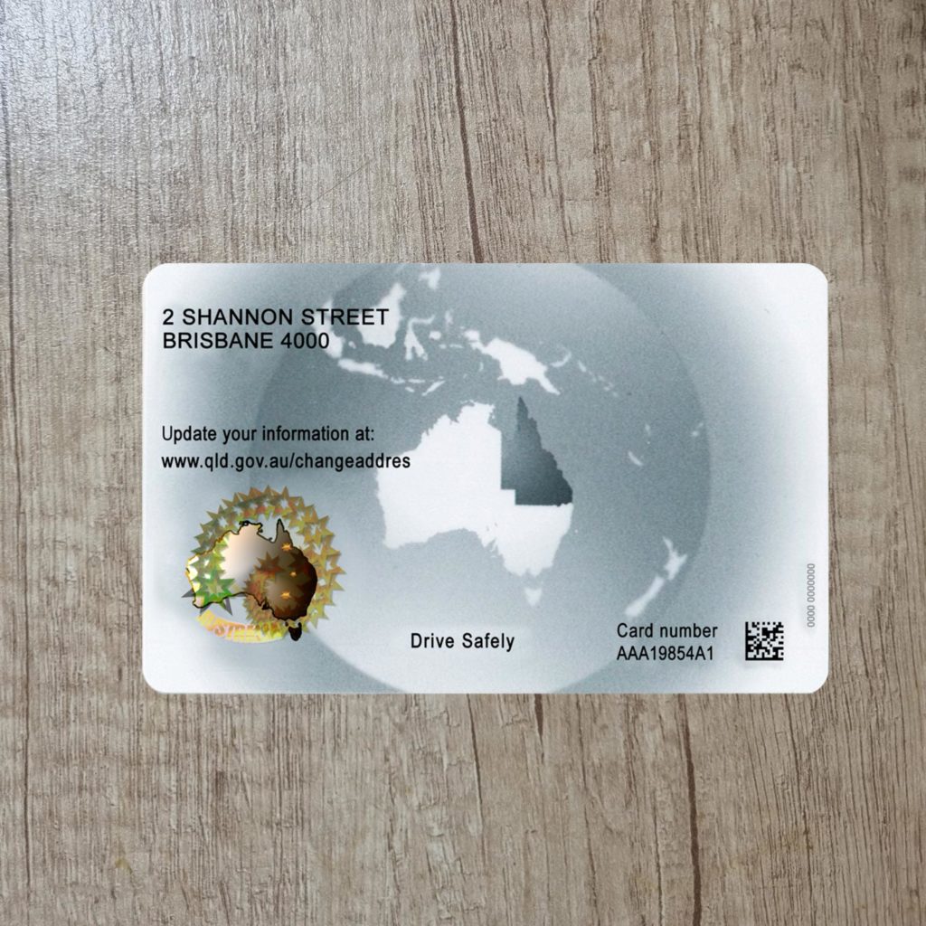 Australia Queensland DL Template – Editable Photoshop Version