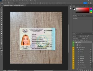 Download Editable Azerbaijan Driver License Template PSD