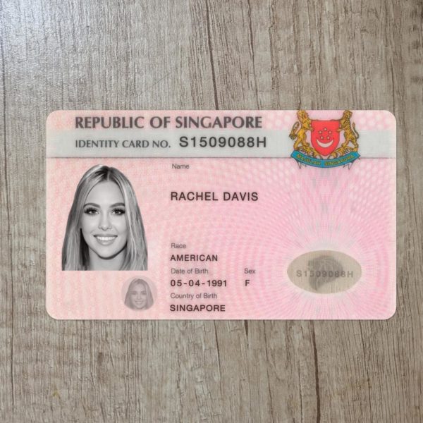 Editable Singapore ID Card Template | PSD & JPEG Download